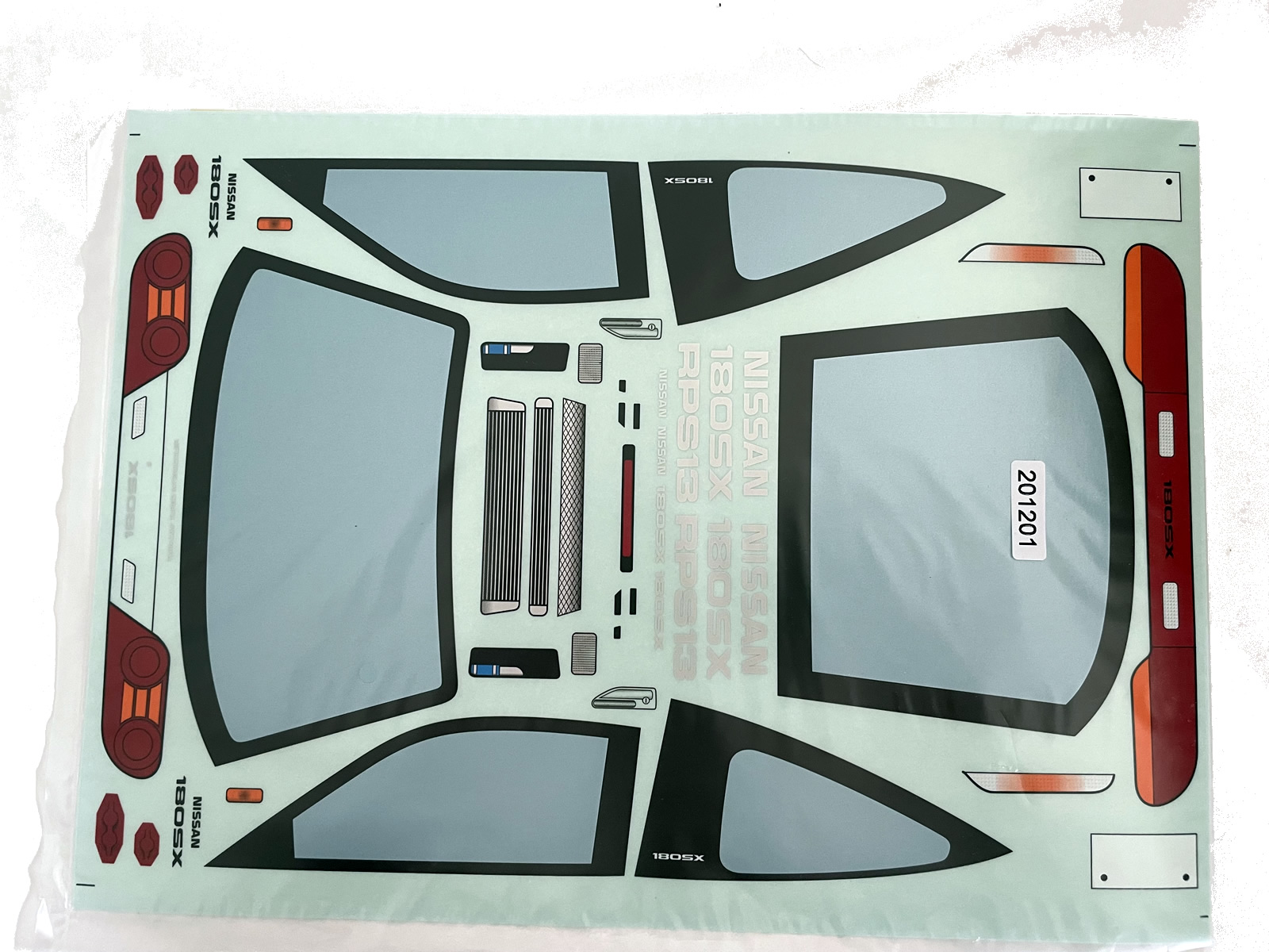1/10 Nissan 180SX 195mm RC Racing Car Transparent Clear Strong Body ...