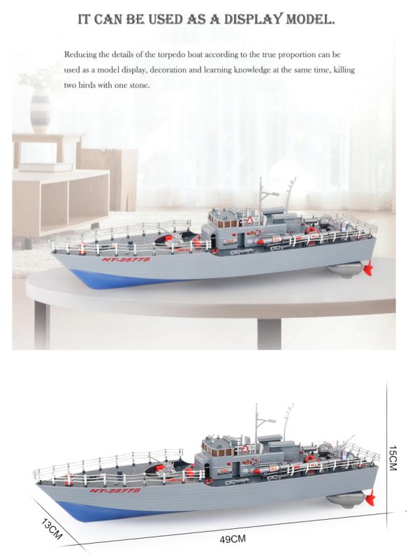 RC Radio Remote Control 2.4G Missile Warship RTR Battleship Cruiser ...
