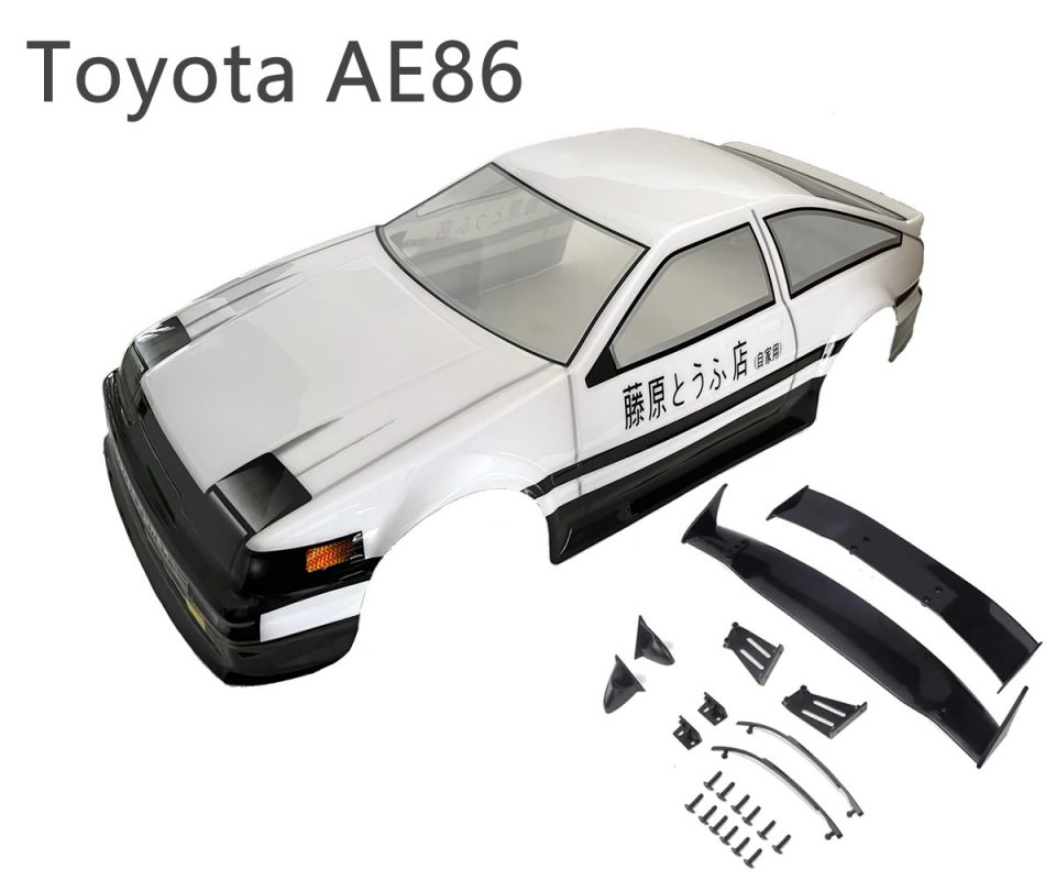 1/10 RC Printed Precut Touring Drift Toyota AE86 Car Body 190mm with ...