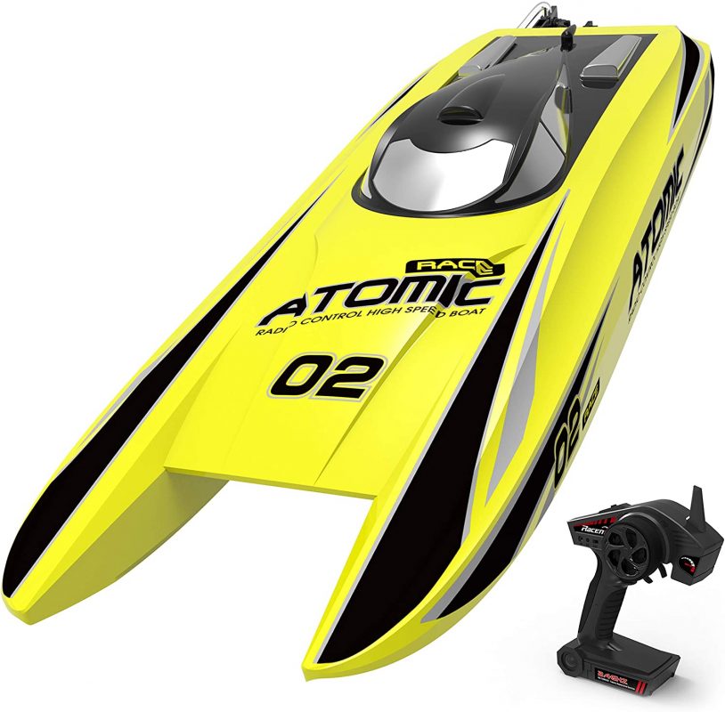 RC 2.4G RTR Brushless Atomic 42mph 60km/hr Fast High Speed Racing Boat ...