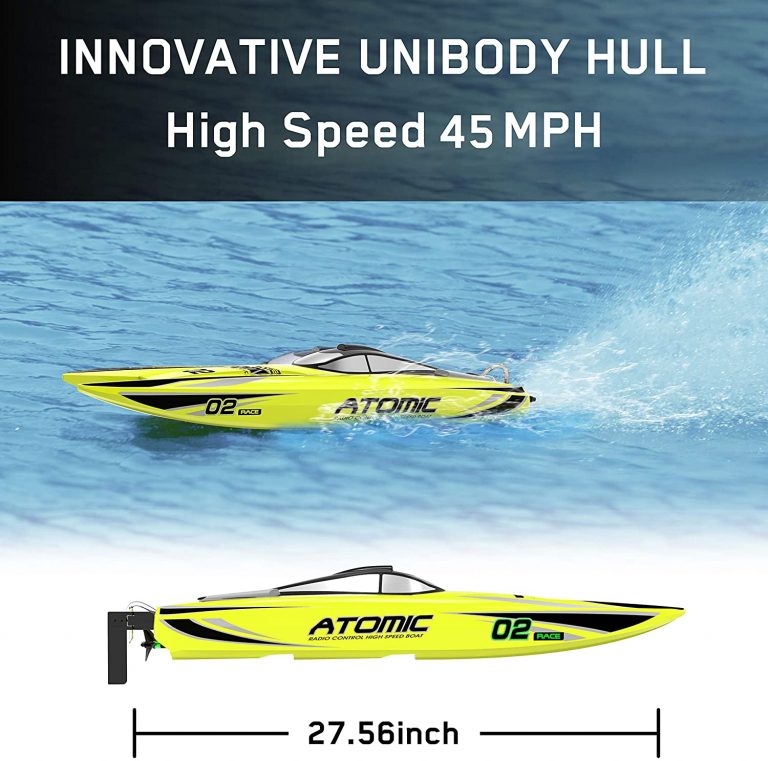 RC 2.4G RTR Brushless Atomic 42mph 60km/hr Fast High Speed Racing Boat ...